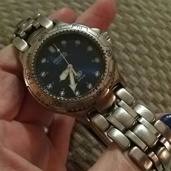 Fossil | Accessories | Fossil Blue Watch | Poshmark